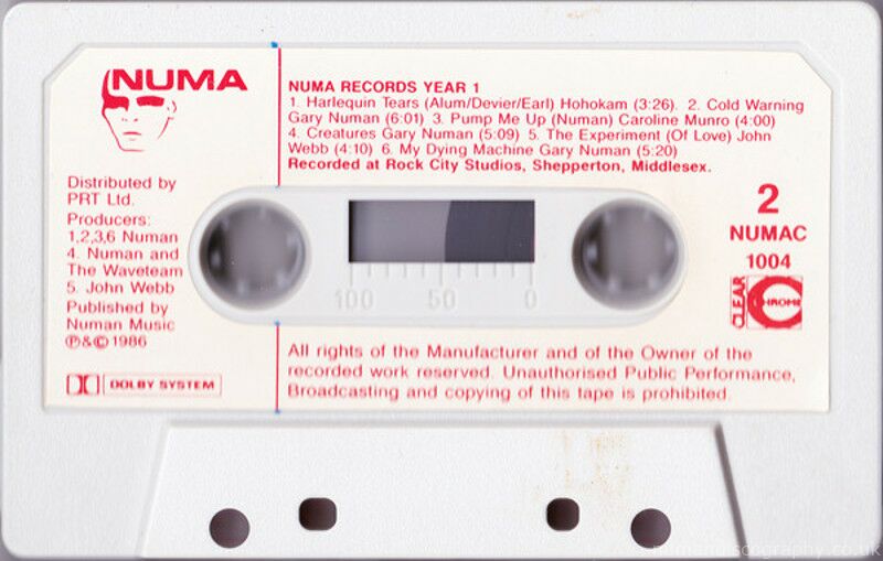 Gary Numan – Numa Records Year 1 Cassette (1986)