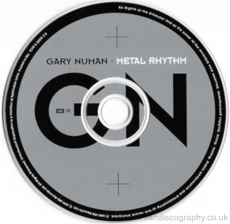 Gary Numan Albums | Metal Rhythm Reissue1999