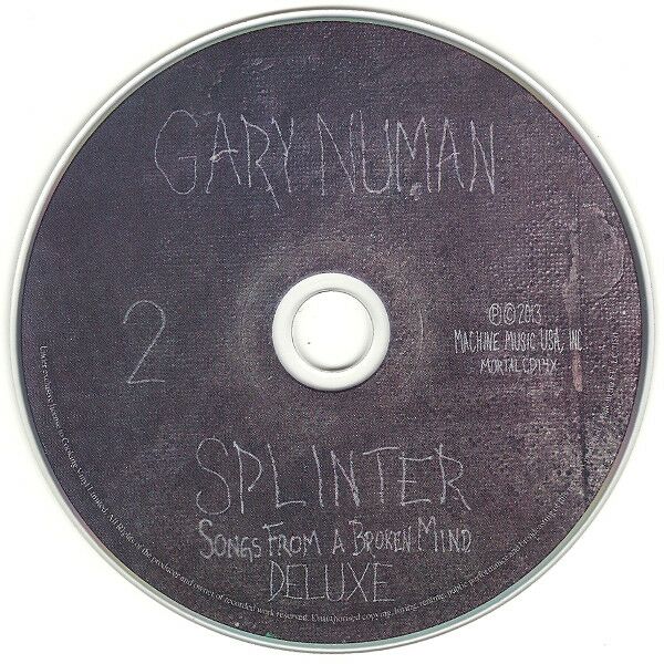 Gary Numan CD, Splinter 2013