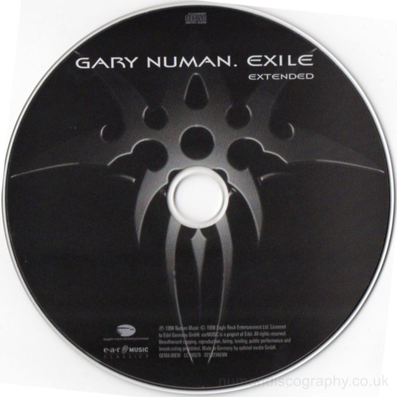 Gary Numan Albums | Exile Extended 2018